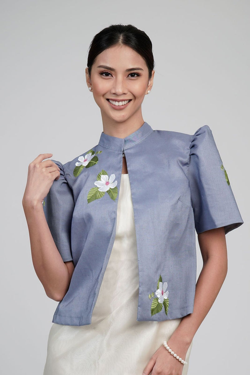 Women's Katmon Embroidered FIlipiñiana Bolero | Kultura Filipino ...