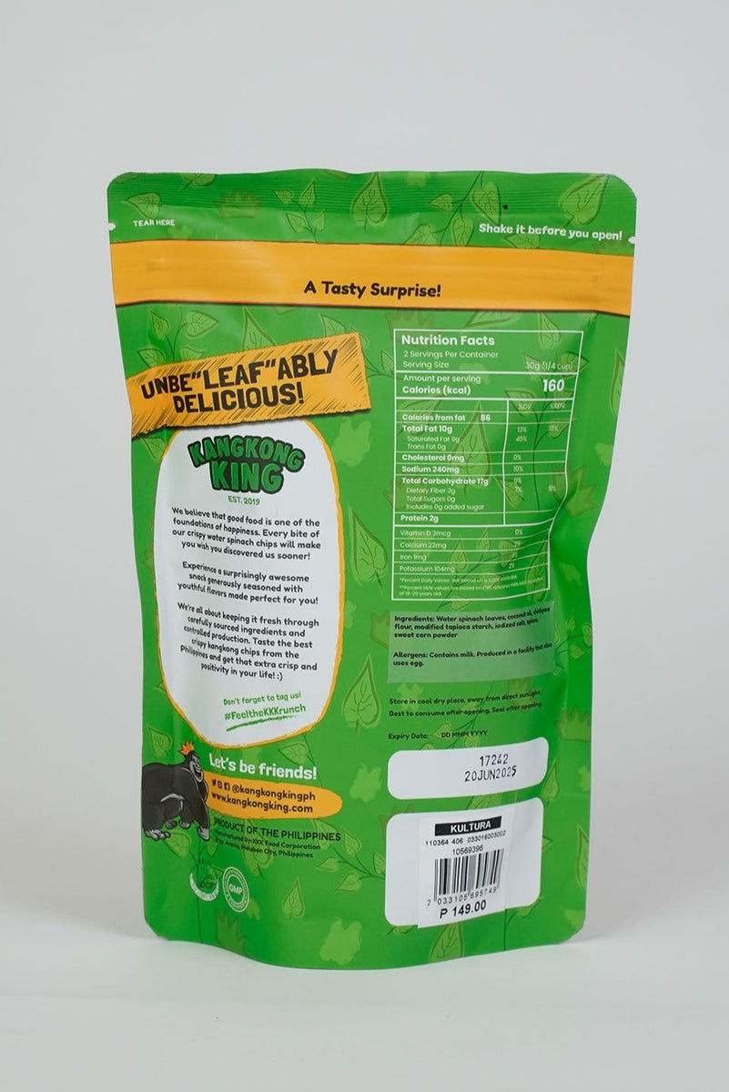 KangKong King Water Spinach Chips Sweet Corn 60g | Kultura Filipino ...