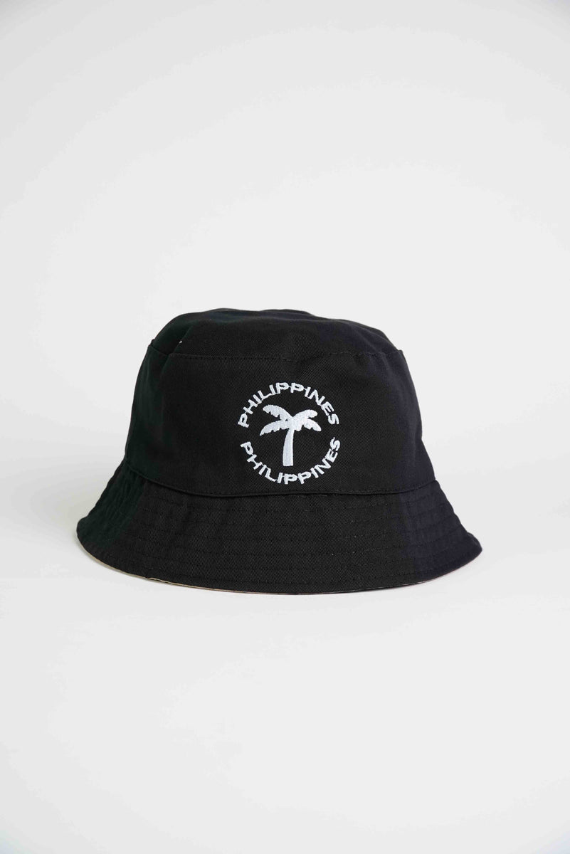 Reversible Bucket Hat with Palm Tree Embroidery – Kultura Filipino ...