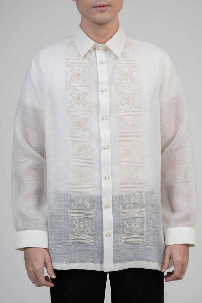 Men's Linen Silk Pancho Barong Filipino | Kultura Filipino – Kultura ...