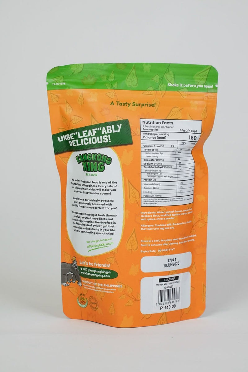 KangKong King Water Spinach Chips Cheese 60g | Kultura Filipino ...