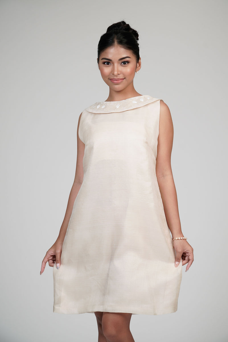 Women's Silk Cocoon Sleeveless Dress | Kultura Filipino – Kultura ...