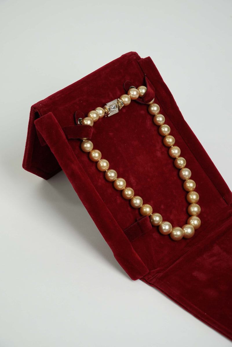 High Quality South Sea Pearl Choker Length in Gold – Kultura Filipino ...