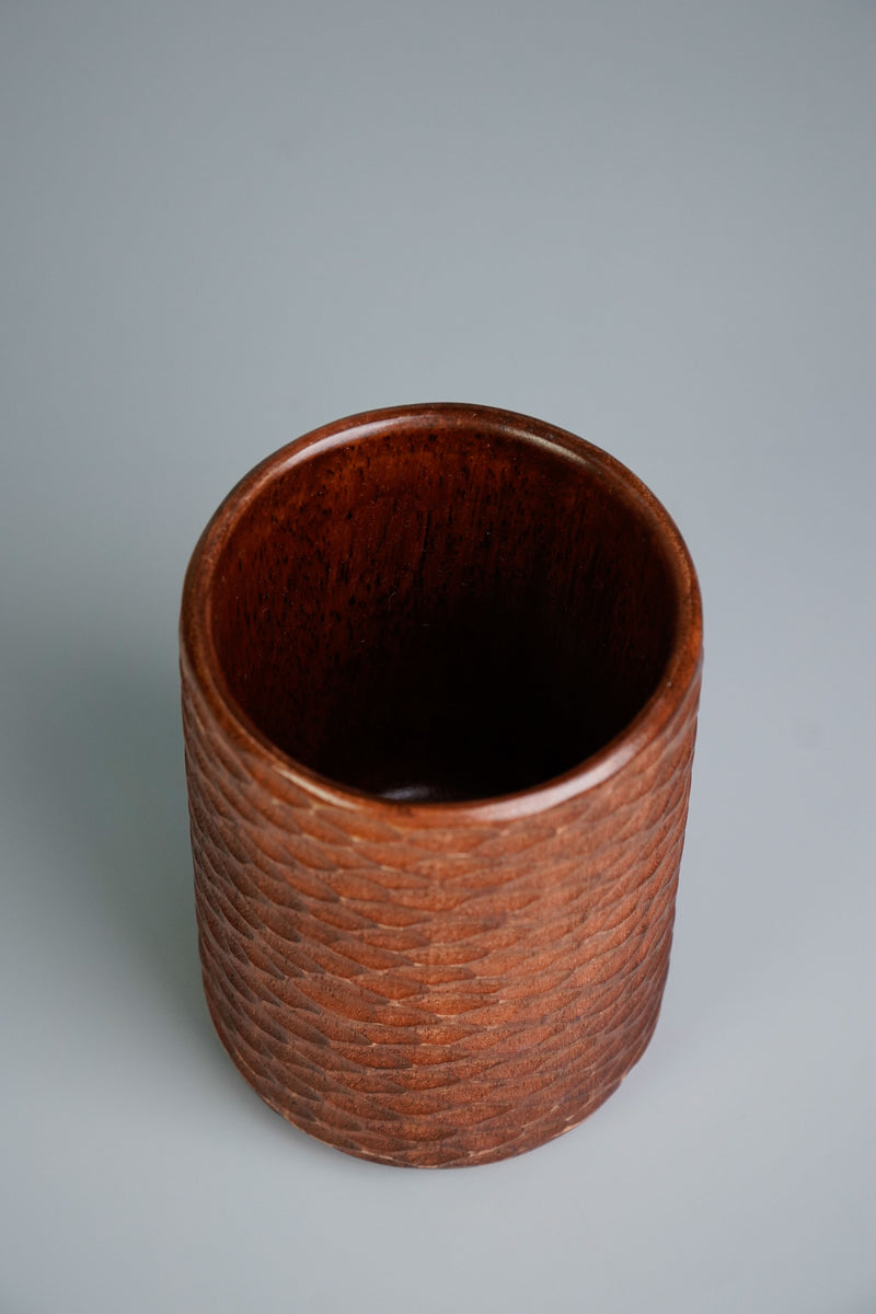 Rice Grooved Wooden Cup – Kultura Filipino | Support Local