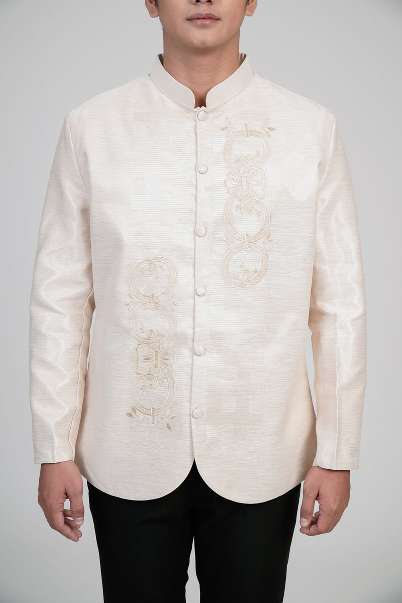 Men's Embroidered Piña Jusilin Coat Barong | Kultura Filipino – Kultura ...