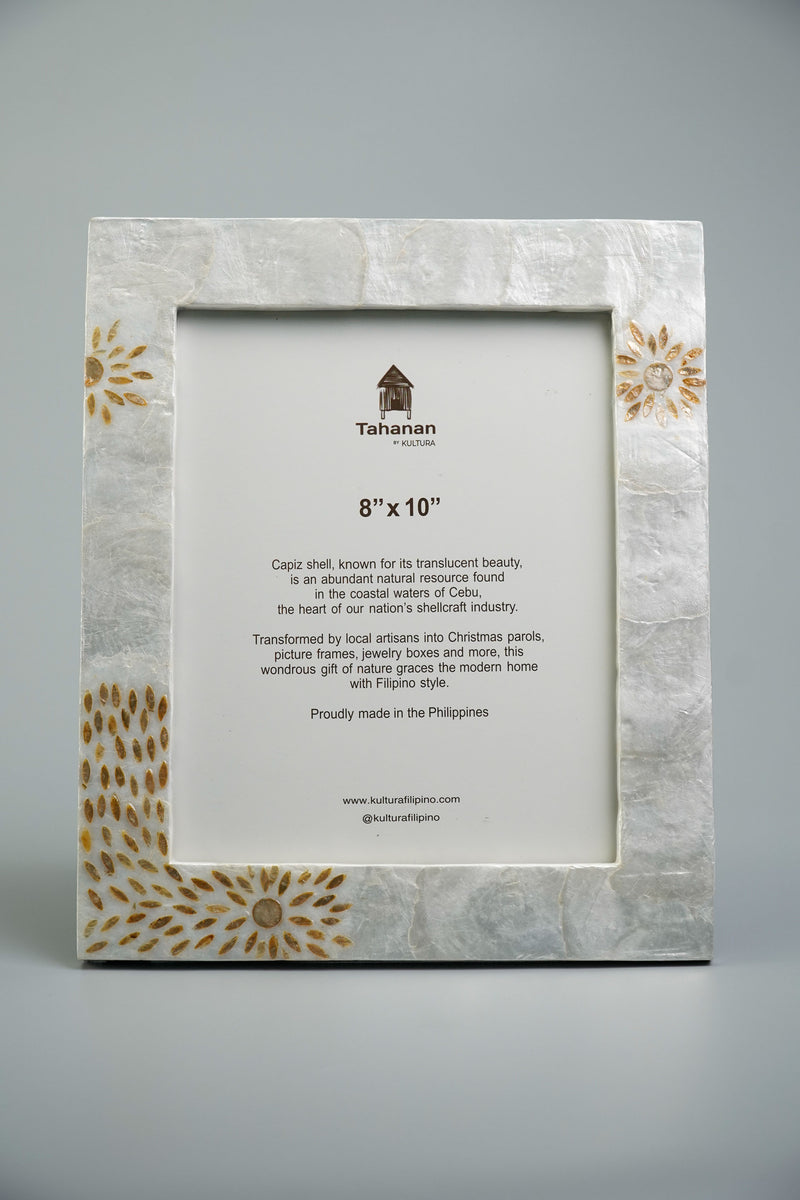 Capiz Picture Frame with Sunburst Design, White, 8x10 – Kultura ...