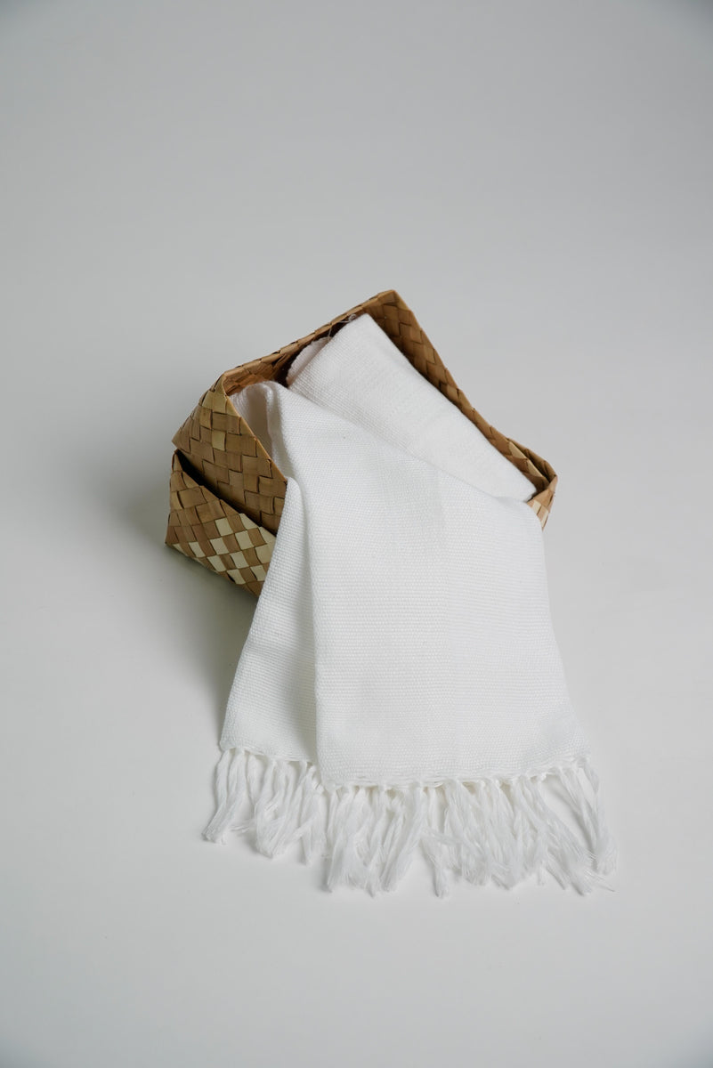 Beyond Borders Inabel Plain White Hand Towel in Banig Box Set of 2 ...