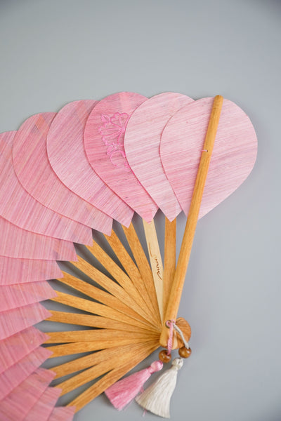 Petal Shaped Abaca Fan – Kultura Filipino | Support Local