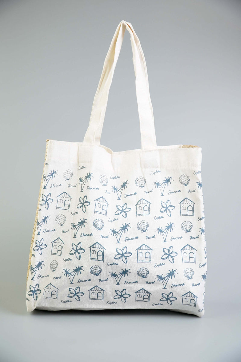 Explore,Travel and Discover Icon-Printed Tote Bag with Tikog – Kultura ...