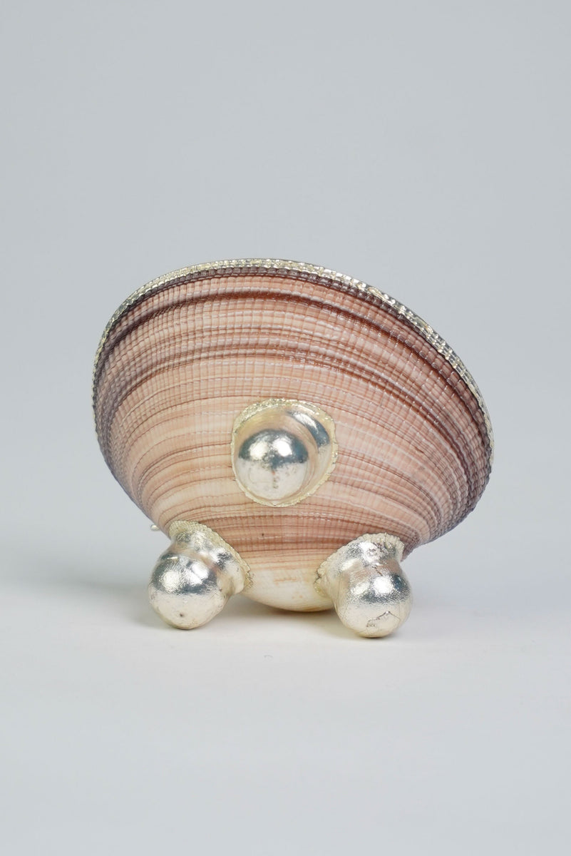 Mother of Pearl Deep Shell Trinket Dish With Plated Leaf – Kultura ...