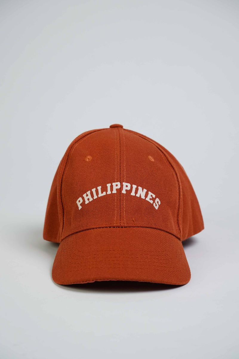 Cap and Raglan Shirt Set With Philippines Script Print in Rust ...