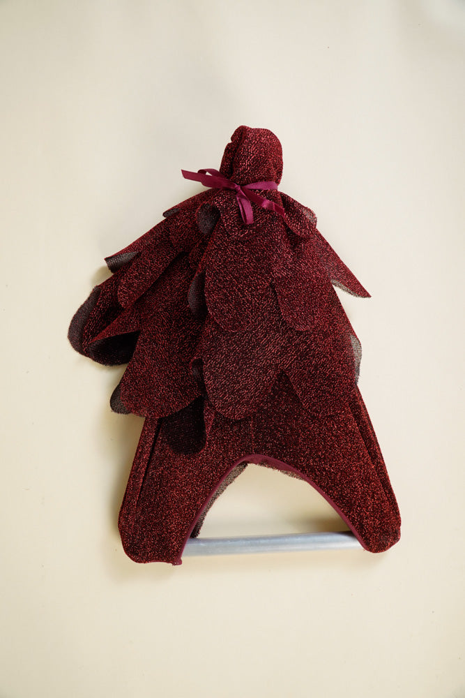 Handcrafted Foldable Christmas Parol in Dark Red – Kultura Filipino ...