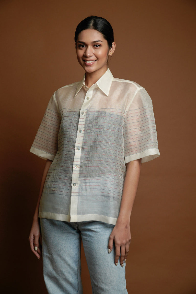 Women's Plain Pad Paper Barong in Natural – Kultura Filipino | Support ...