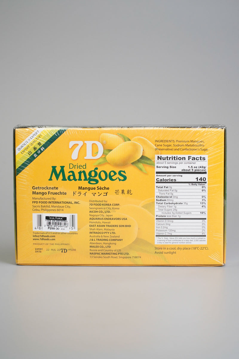 Shop 7D Dried Mangoes 100 Grams | Kultura Filipino – Kultura Filipino ...
