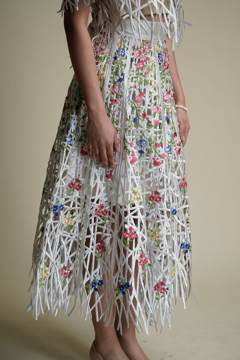 Women's Filipiñiana Cut Skirt with Lazer Weave – Kultura Filipino ...
