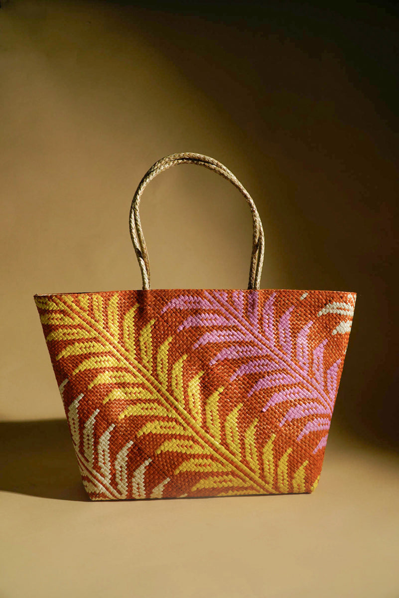 Tikog Handbag with Diagonal Design – Kultura Filipino | Support Local
