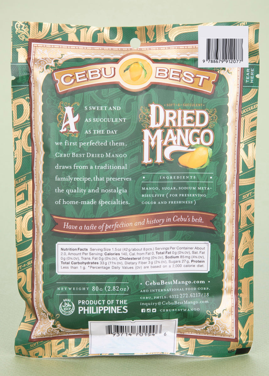 Cebu Best Dried Mangoes 80g – Kultura Filipino | Support Local