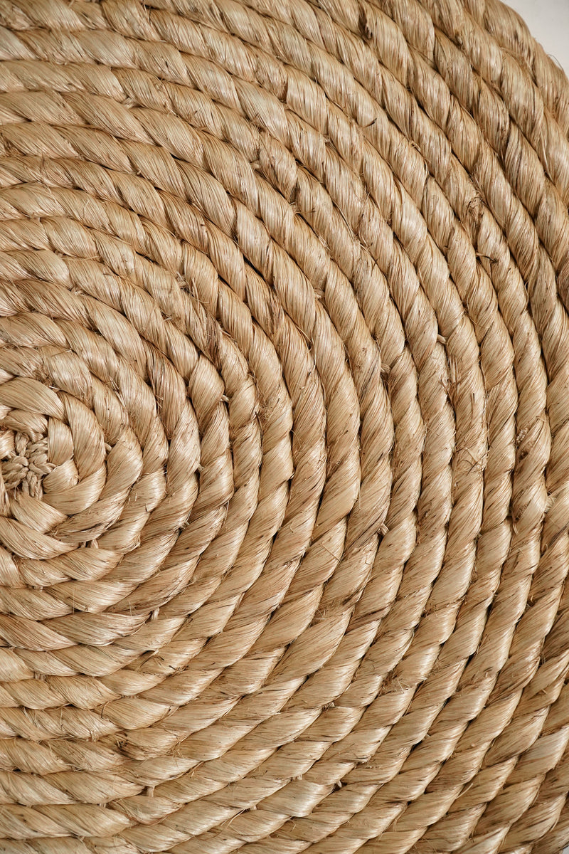 Twisted Round Abaca Rug – Kultura Filipino | Support Local