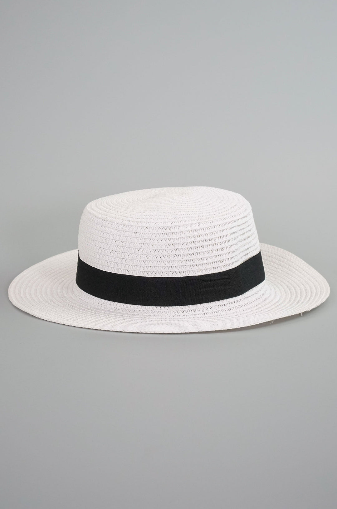 Boater Hat White