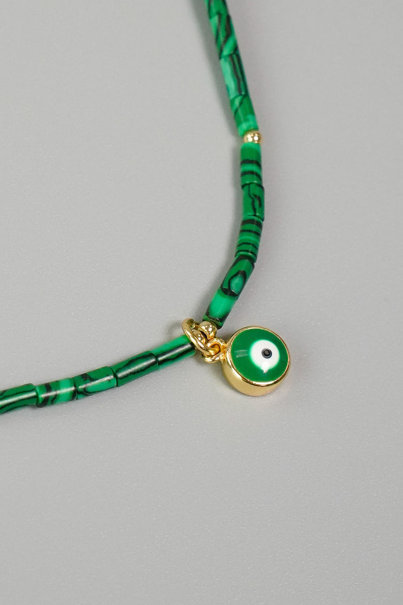 Beaded Necklace with Evil Eye Pendant – Kultura Filipino | Support Local