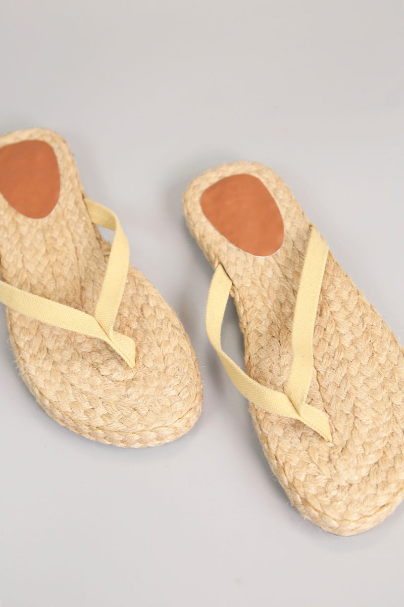 Shop Abaca Slippers with Canvas Strap in Beige | Kultura Filipino ...